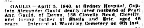Alexander Gauld 1894 1940 Find A Grave Memorial