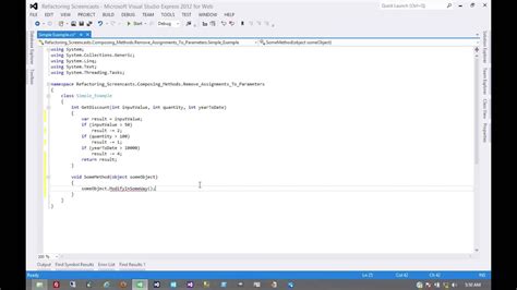 Remove Assignments To Parameters Youtube