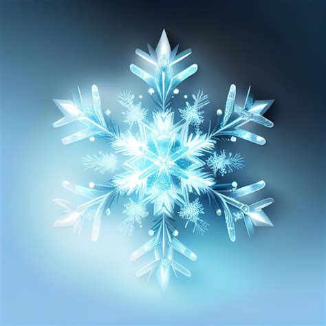 premium photo blue abstract background with snowflake generative ai