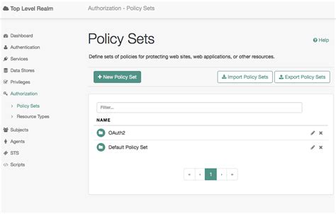 Defining Authorization Policies Open Identity Platform Documentation
