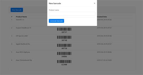 Barcodes Generator Using Php Mysql And Jsbarcode Library