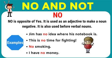NO Vs NOT How To Use No Vs Not Correctly In A Sentence My English Tutors
