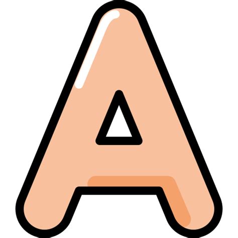 Letter A Generic Outline Color Icon