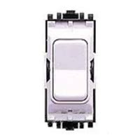 MK Electric Grid Plus W A Centre Off Latching Switch Whi Wiring Accessories Mylights