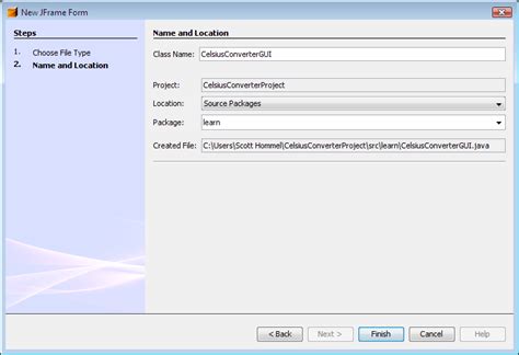 Celsiusconverter Java Swing Gui Netbeans Ide Swing