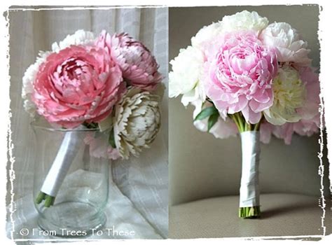 Paper Flowers Wedding Bouquet Etsy