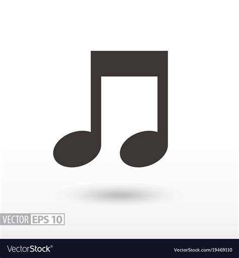 Flat Note Vector