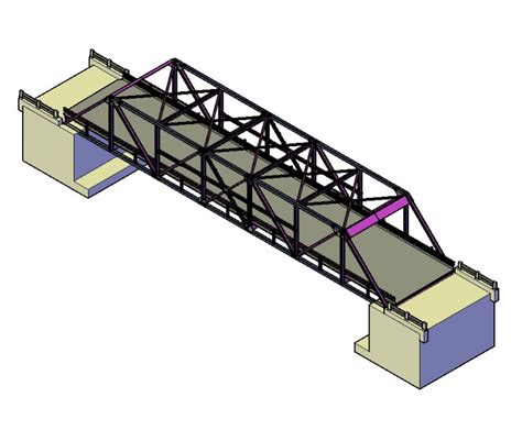 Foot Over Bridge Structure Detail Cad Constructive Block Layout File In Autocad Format