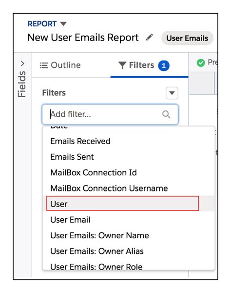Create A User Email Activity Report In Salesforce Ebsta Knowledge Base