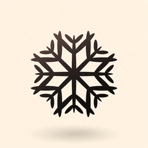 Premium Vector Vector Single Icon Abstract Decoration Snowflake Symbol
