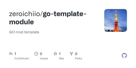 GitHub Zeroichiio Go Template Module GO Mod Template