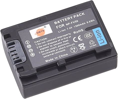 DSTE Rechargeable Li Ion Battery Compatible For NP FV50 And Sony HDR CX220 HDR CX230 HDR CX290