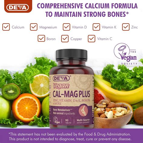 Deva Vegan Cal Mag Plus Tablets 90 Count Buy Now With Express