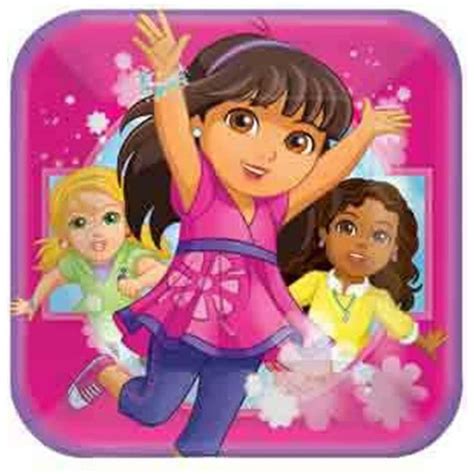 Dora And Friends Teen Plate L 8ct Dora And Friends Dora The Explorer Dora