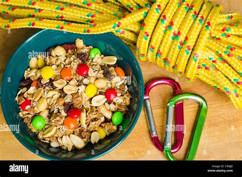 Trail Mix Or Gorp Often Carried By Hikers And Climbers For A Nutritious