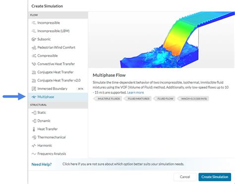 Multiphase Fluid Flow Analysis Analysis Types Simscale