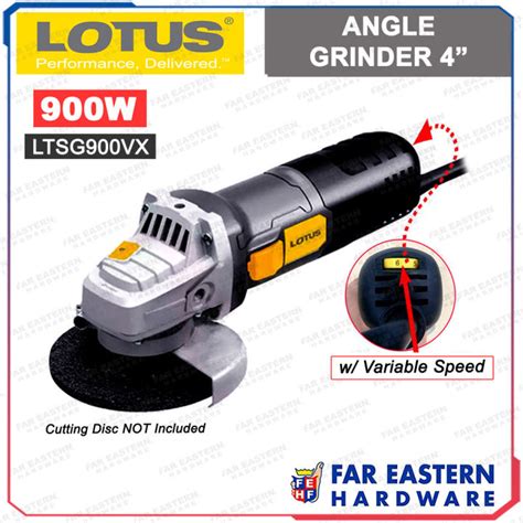 lotus angle grinder 4 ltsg900vx w variable speed 900w ltptcd lazada ph