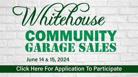 2024 Garage Sale Tile Welcome To Whitehouse Ohio