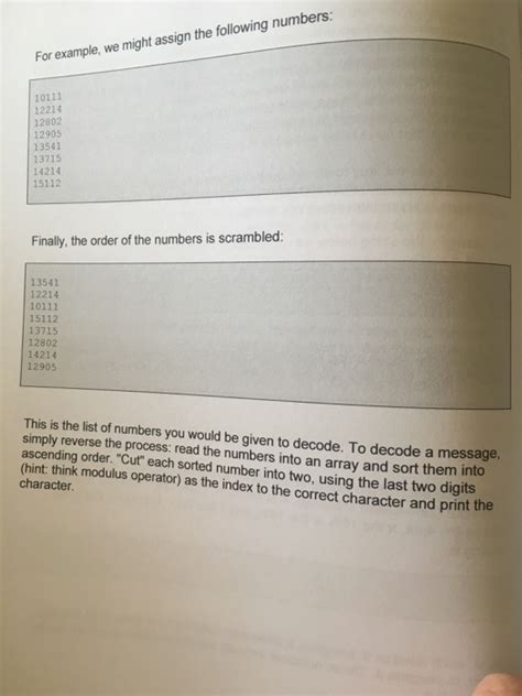 Solved And Decode Lab Assignment Is To Write A C Program