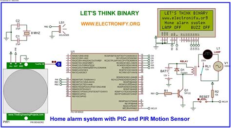 A Simple Diagram Of A Pir Sensor Circuit