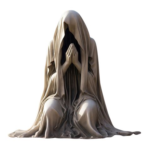 Ghost Statue Halloween Decorations Terrifying Hell Messenger Craft