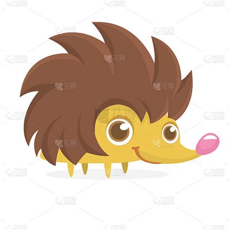 可爱的卡通刺猬角色