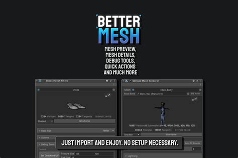 Better Mesh Mesh Preview And Full Insight At A Glance Utilities Tools Unity Asset Store