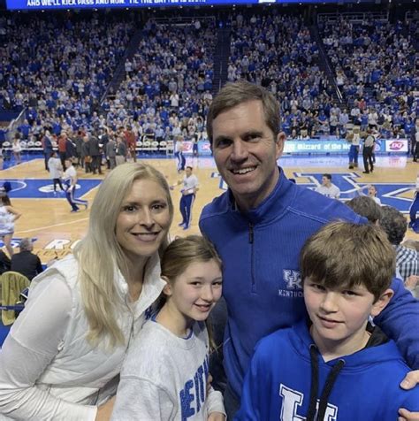 Andy Beshear To Support A Basketball Team During The Game At Rupp Arena