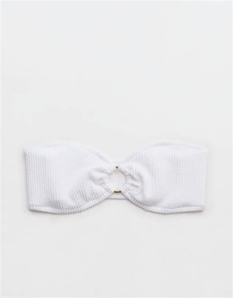 Aerie Crinkle Bandeau Bikini Top