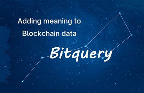 Bitquery加密货币数据分析