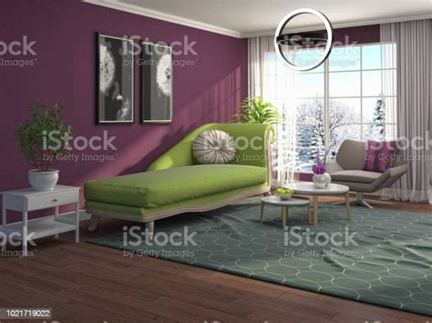 거실의 인테리어입니다 3 차원 일러스트 레이 션 0명에 대한 스톡 사진 및 기타 이미지 0명 가구 가정의 방 Istock