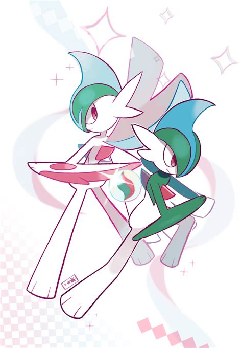 Gallade And Mega Gallade Pokemon Drawn By Chirosamu Danbooru