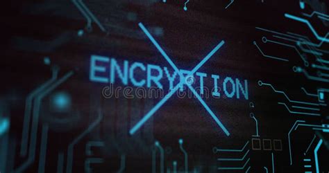 Image Of Interference Over Encryption Text Data Processing And