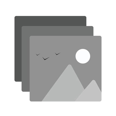Pictures Flat Greyscale Icon 15688156 Vector Art At Vecteezy