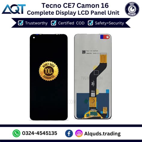 Tecno Ce7 Camon 16 Lcd Panel Alqudstrading Aqt