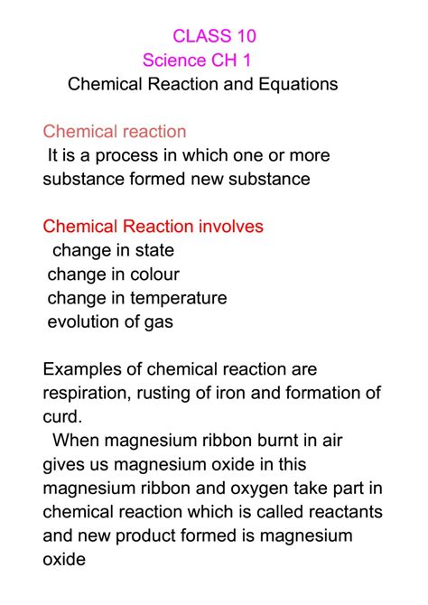 SOLUTION Class 10 Science Ch 1 Studypool