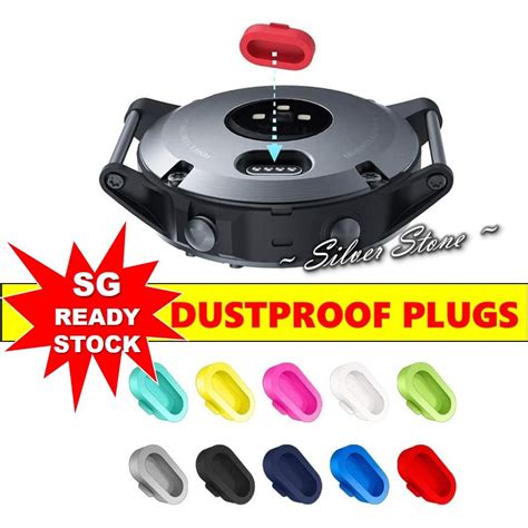 [sg Ready Stock] Garmin Charging Port Dust Cover Plug For Garmin Smart Watch Caps Anti Dust
