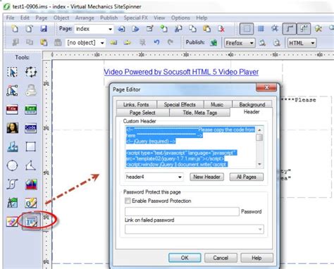 Add Html5 Video To Site Spinner