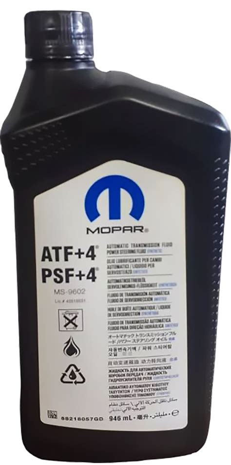 MOPAR ATF+4 / PSF+4 - MS-9602 - SINTÉTICO - 6 X 946 ML - All Shine