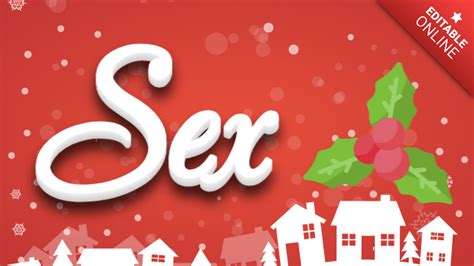 Sex Editable Merry Christmas Text Effect Generator