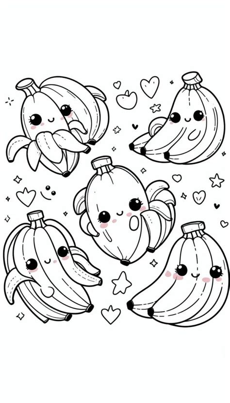 Banana Coloring Pages Go Bananas With Creativity Color My Pages