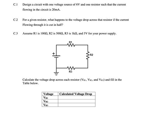 Solved C Design A Circuit With One Voltage Source Of V Chegg Com