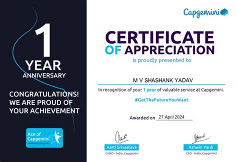 Shashank Yadav On Linkedin Workanniversary