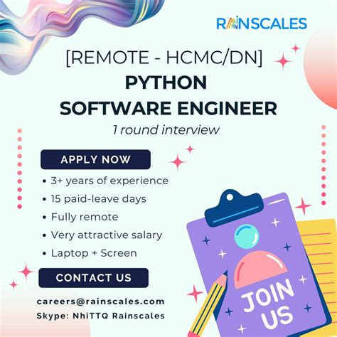 Python Vietnam Remote Dnhcmc Python Software Engineer
