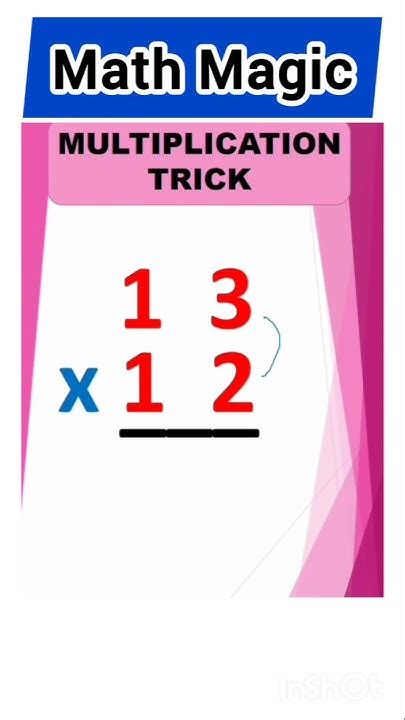 Multiplication Short Trick 03 Sec Multiplication Shorts Maths Youtube