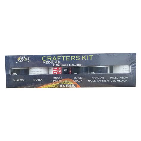 Atlas Crafters Medium Kits 6x50ml Jimnettes Superstore