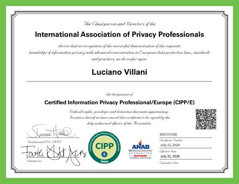 Luciano V On Linkedin Cippe Gdpr Dataprivacy Dataprotection Learningjourney