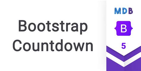 Bootstrap Countdown Counter Examples And Tutorial