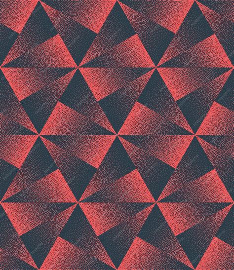 Premium Vector Split Triangles Grid Seamless Pattern Trendy Vector Red Abstract Background