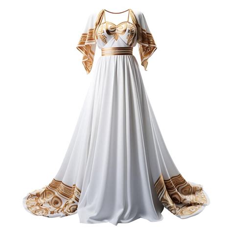 Isolado De Eritrea Zuria Tipo Gown Material De Algodón Concepto De Color Blanco Diseño De Ropa